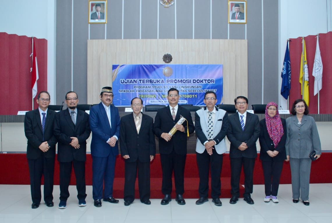 Ujian Terbuka Promosi Doktor Program Doktor Ilmu Lingkungan sdr. Triyono